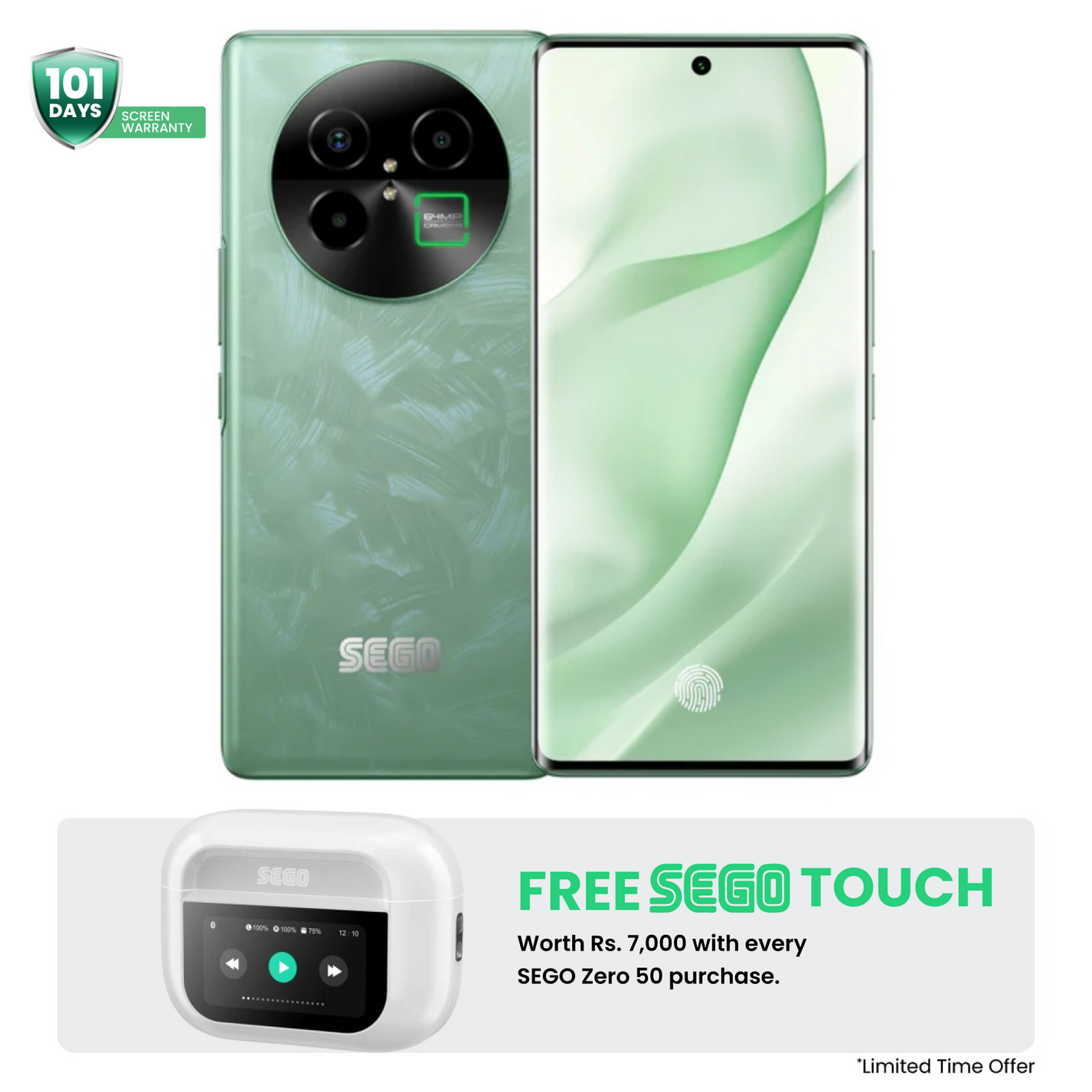 SEGO ZERO 50: Curved FHD+ AMOLED Display – Sego Experience